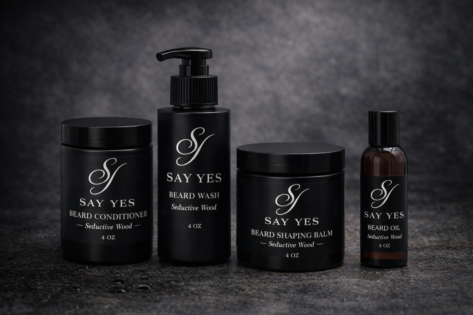 Men's Complete Beard Care Kit | SAY YES Beard Wash, Oil, Balm ...